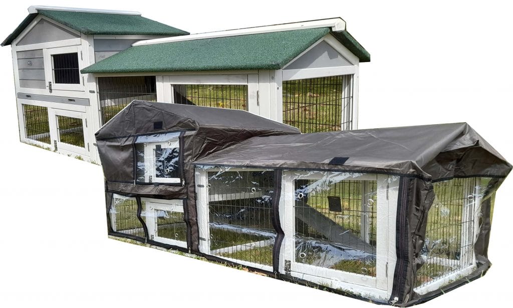Winter Cover for XXL Smokey Grey Rabbit Hutch - Eggshell Online